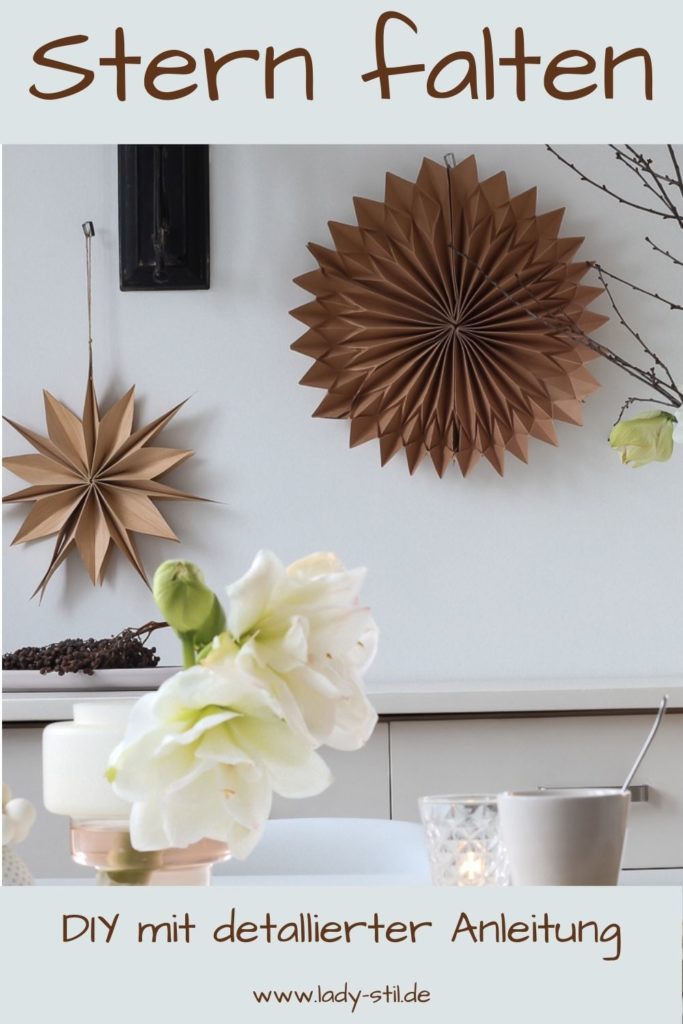 Stern falten Origami DIY - lady-stil.de